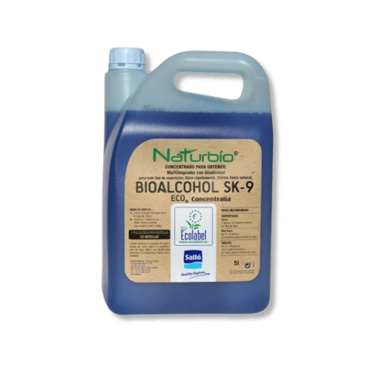 GARRAFA NATURBIO CONCENTRALIA BIOALCOHOL SK-9 (NATURBIO5KG)